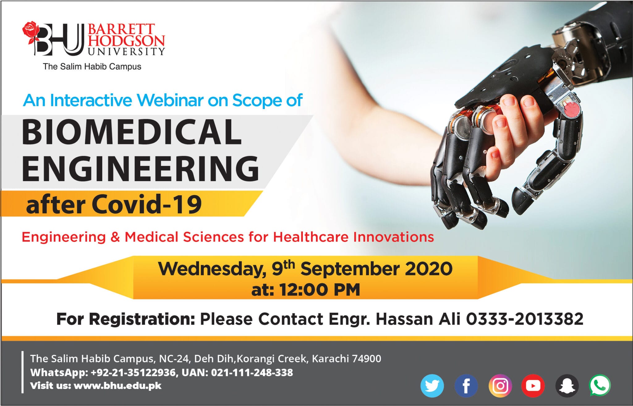 Interactive Webinar on the Scope of Biomedical Engineering - Salim ...