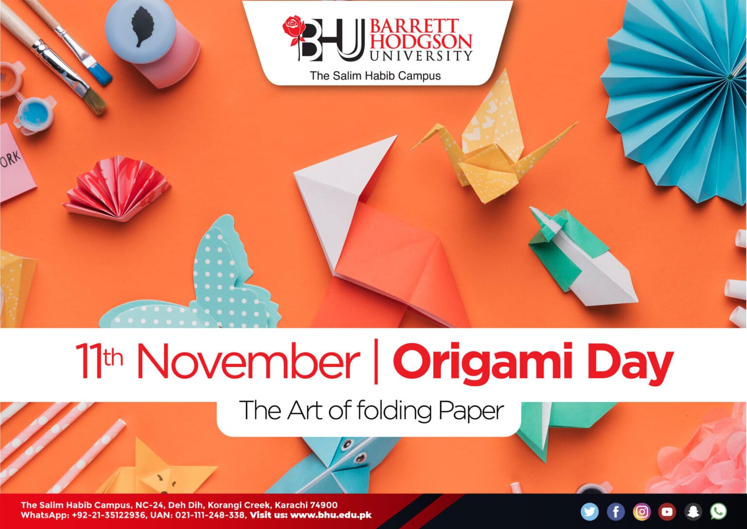 World Origami Day - Salim Habib University