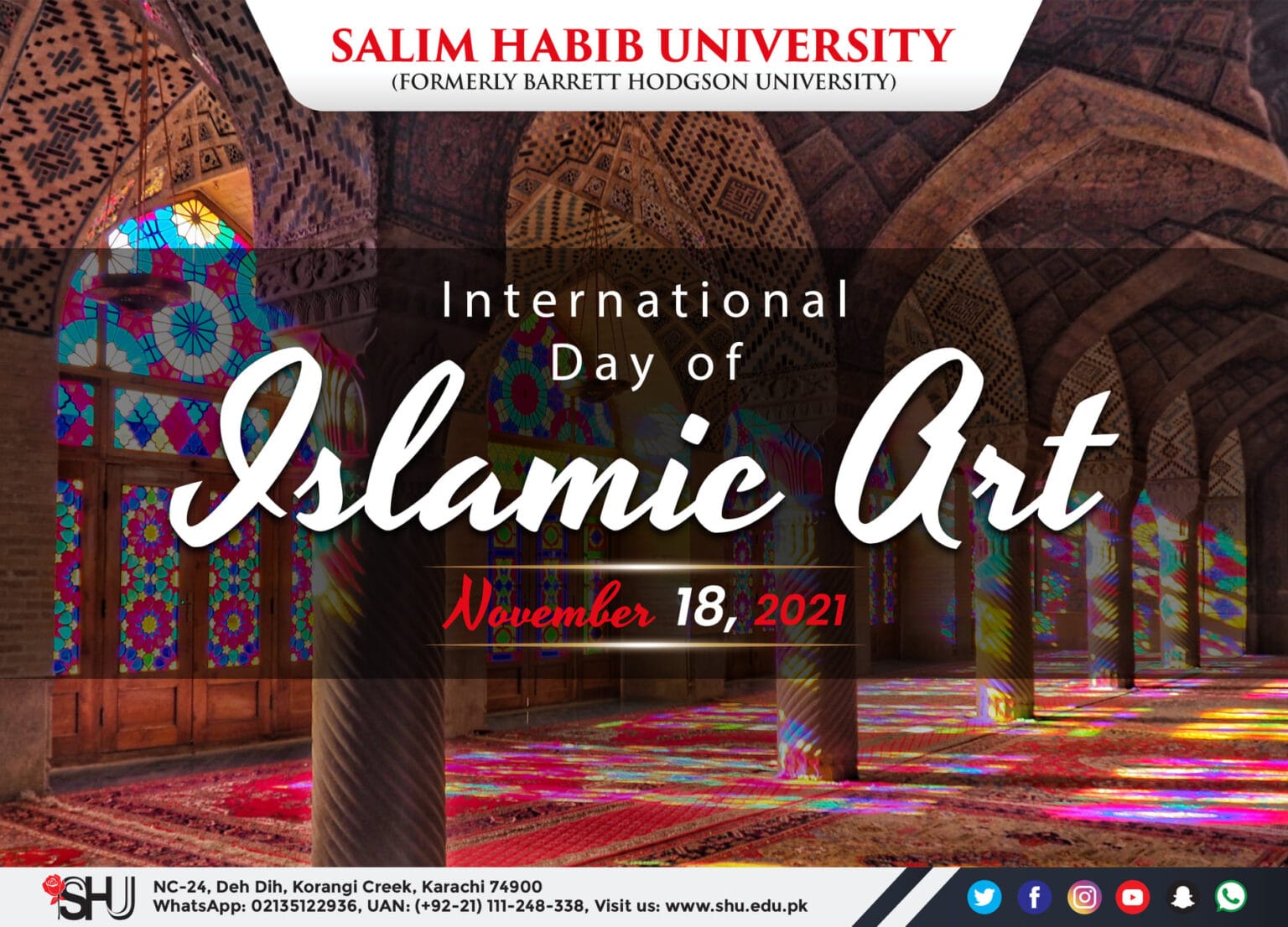 International Day of Islamic Art, - Salim Habib University