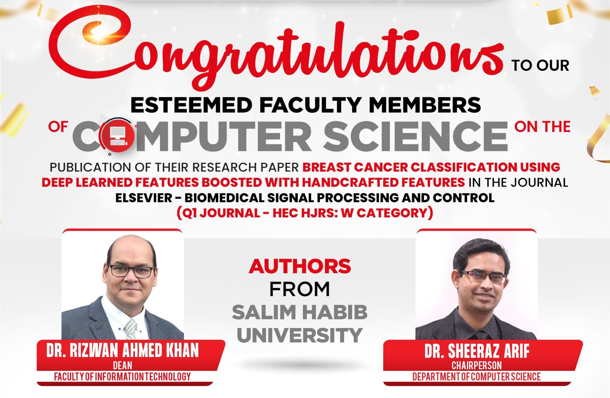 Research Paper Authored by Computer Science Faculty Members Gets ...