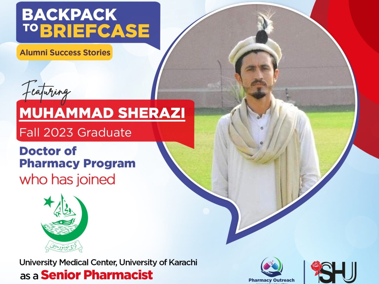 Alumni Success Story - M. Sherazi, PharmD Graduate of Fall 2023 - Salim ...