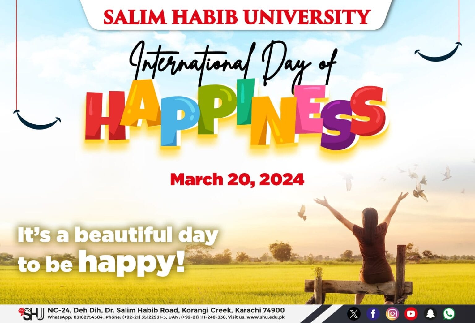 International Day of Happiness - Salim Habib University
