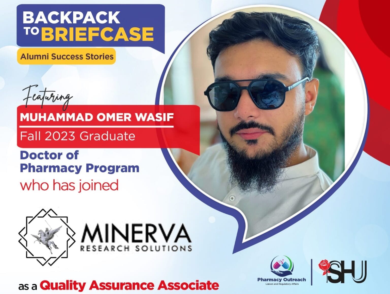 Alumni Success Story - Omer Wasif, PharmD Graduate of 2023 - Salim ...