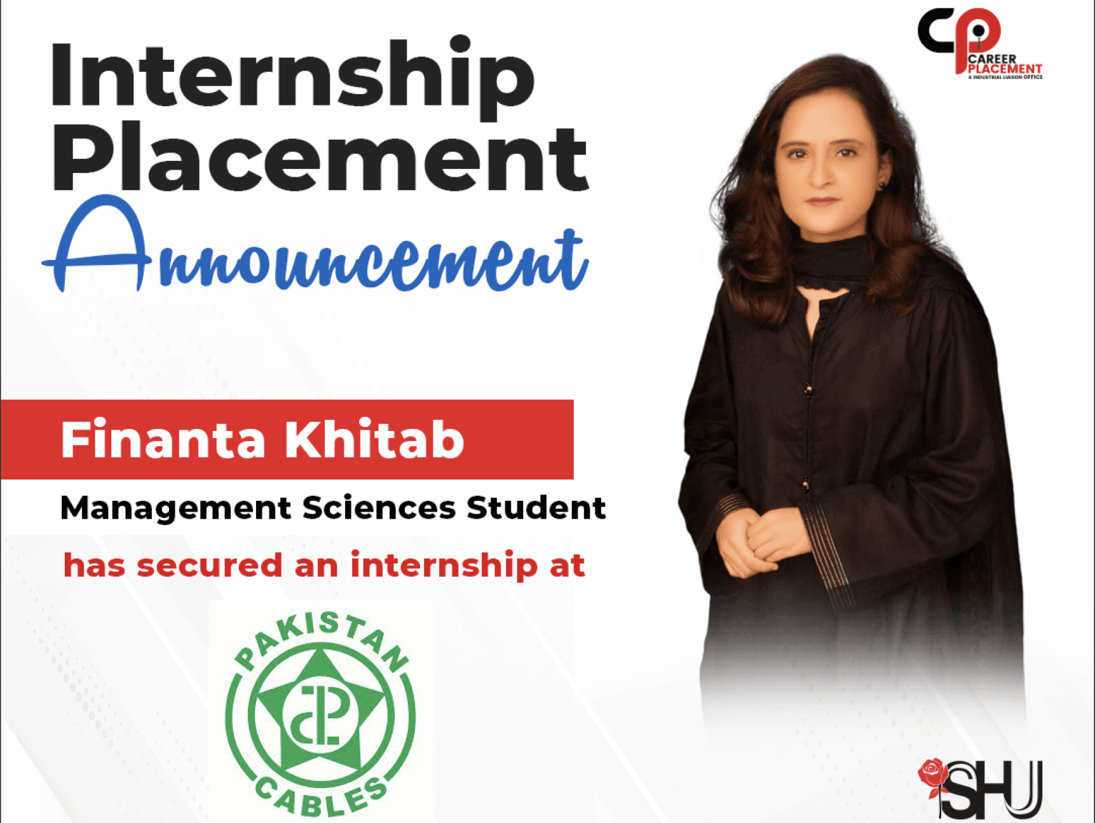 Internship Placement Announcement - Pakistan Cables - Salim Habib ...