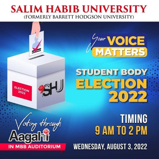SHU Student Body Election 2022 – Salim Habib University