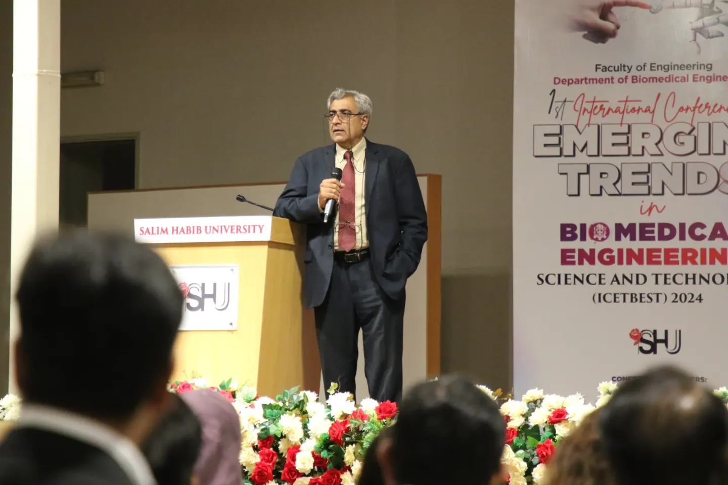 Vice Chancellor Prof. Dr. Syed Irfan Hyder addresses SHU