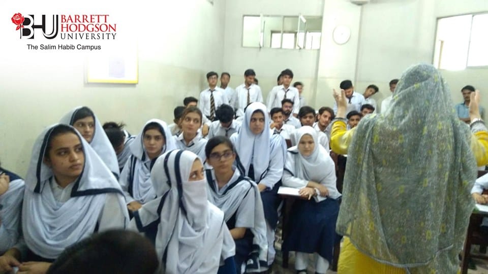 Outreach visit to Bahria Foundation College Nazimabad Campus. – Salim Habib University
